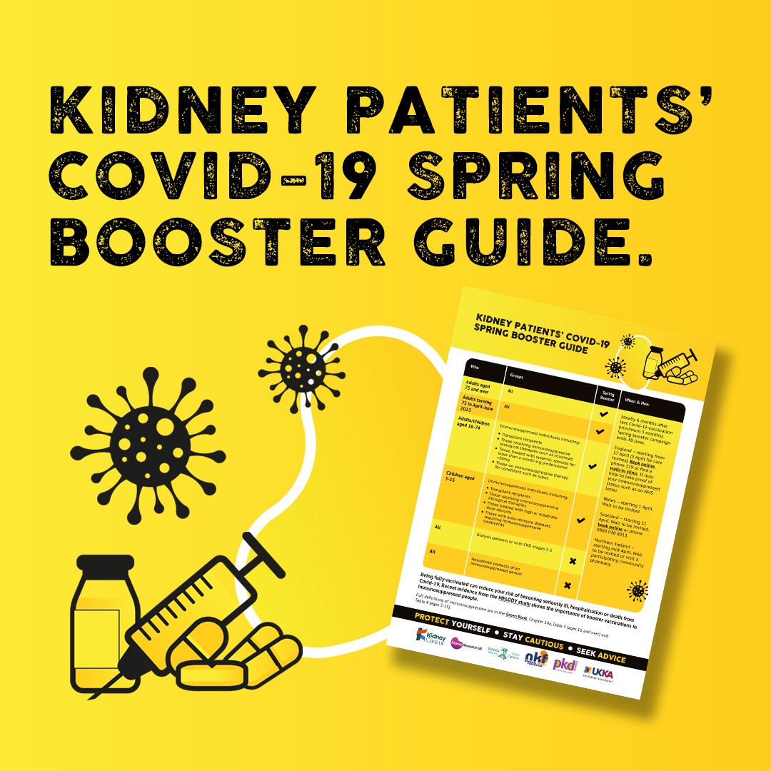 Covid-19 Spring Booster Vaccine - Kidney Wales