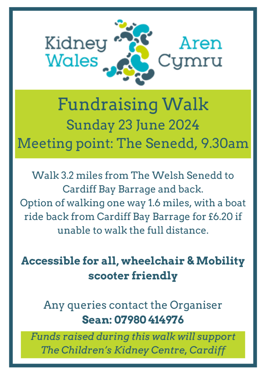 Fundraising Walk - Kidney Wales
